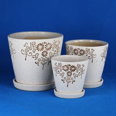 Cina Pottine di ceramica personalizzabili per il giardinaggio in diversi colori in vendita