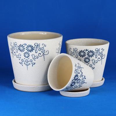 Cina Pottine di ceramica personalizzabili per il giardinaggio in diversi colori in vendita