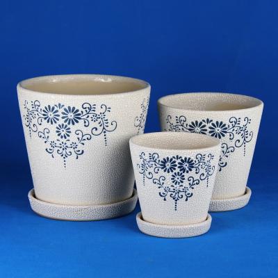 Cina Pottine di ceramica personalizzabili per il giardinaggio in diversi colori in vendita