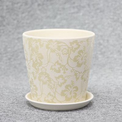 Cina Pottine di ceramica personalizzabili per il giardinaggio in diversi colori in vendita