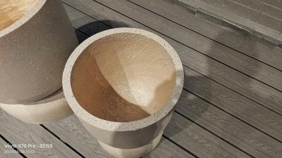 Cina Piantatrice in argilla in fibra di stile moderno D460*H70 leggera versatile per qualsiasi ambiente in vendita