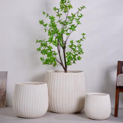 China Modern Large Glazed Flower Pot with Luxury Atlantic Design for Home Decor in Dining and Living Room for Everyday Use for sale