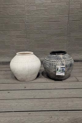 中国 丸みを帯びた強化粘土プランター、庭のニーズに耐久性と機能性を提供 販売のため