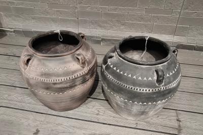 Cina Fioriera rotonda da esterno in fibra di argilla con affidabilità di 5-6 anni in vendita