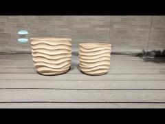 Versatile vezelcementpot voor binnen- en buitenmateriaal van vezelklei