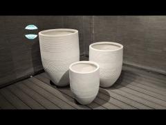 D450*H600 Fiber Clay Planter for Barbecue and Charcoal Oven Camping Burners