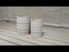 Round Fiber Cement Pot for Camping Burners and Warmer Charcoal Oven Barbecue