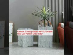 Een prachtige tuin met onze duurzame kleivezelplanters D440*390MM