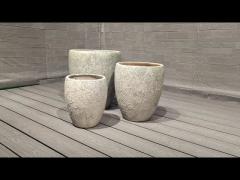 Round Fiber Cement Pot for Barbecue/Charcoal Oven Camping Burners Heater