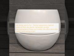 ball design sporty fun - themed appearance tapered spherical fiber clay planter lightweight durable low-maintainence flower pot holiday Villa office decoration garden landscaping project