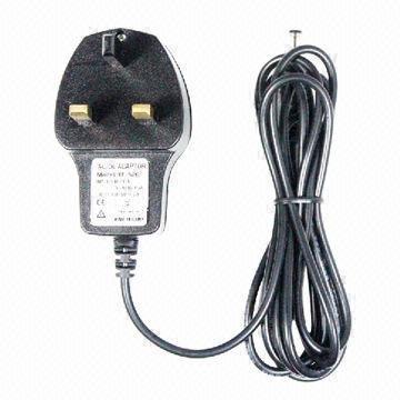 China 6V, 600mA, 0.6A, AC/DC Power Supply Adapter with 1.2m Cable Length, 30A Inrush Current for sale