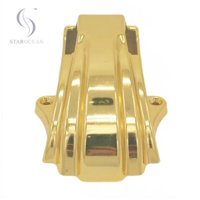 China Gepaste kist decoratie elektroplaat Glanzend goud oppervlak Begrafenisaccessoires 11#G Te koop