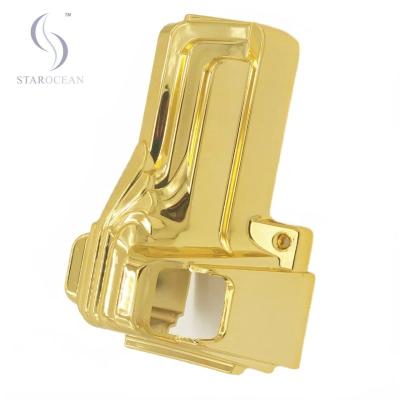 China Gepaste kist decoratie elektroplaat Glanzend goud oppervlak Begrafenisaccessoires 11#G Te koop