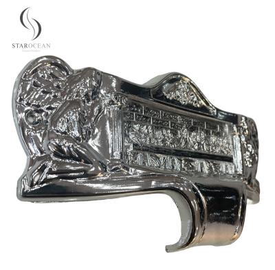 China Acessórios de plástico para o canto de um caixão de prata para ornamentação funerária19# S à venda