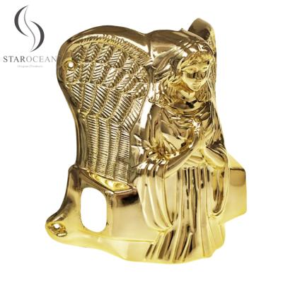 Cina Maniglia di bara in oro leggero di plastica per ornamenti funerari 19# LG in vendita