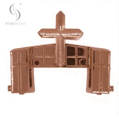 China Bronze Electronic Plating Coffin Corner Set Items Funeral Superfície lisa 15# B à venda