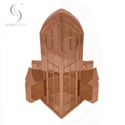 China Bronze Electronic Plating Coffin Corner Set Items Funeral Superfície lisa 15# B à venda