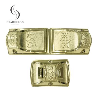 China Lichtgold Custom PP Material Sargggriffe und dekorative Sarg Ecken 8# LG zu verkaufen