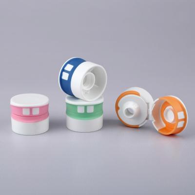 China 35ml - 110ml Tooth Paste Tubes White Empty Toothpaste Tubes With Rabbit Teeth Flip Top Caps for sale