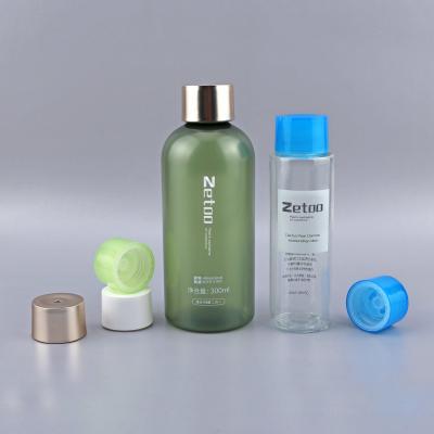 China Round Plastic Cosmetic Bottle 50ml - 500ml Cosmetic PET Bottle With 35mm Diameter Cap for sale