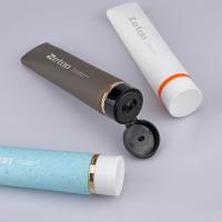 China PE Cosmetic Empty Bottle 120ml Soft Touch Flip Top Cap Customizable for sale