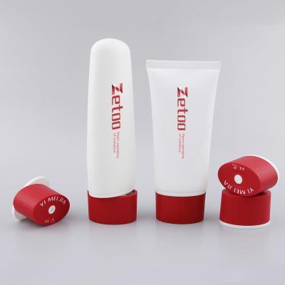 China 50ml / 100ml Cleansing Balm Tube Oval Face Wash Tube CenterDispensing Caps for sale
