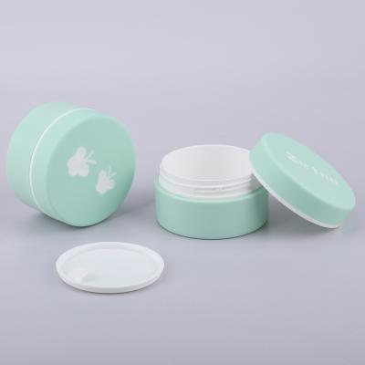 Κίνα Πράσινο / Κόκκινο 50 ml Κρέμα Jar Soft Touch πλαστικό Κρέμα δοχείο με κάλυμμα πεταλούδα προς πώληση