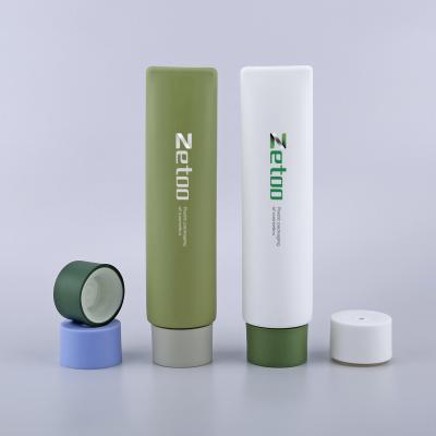 China Soft Touch Plastic Cosmetic Bottle 120ml Cosmetic Bottle Packaging With 40mm Diameter Cap for sale