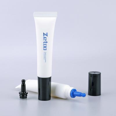 China 10ml - 25ml Empty Plastic Squeeze Tubes Customized Small Squeeze Tubes With Glossy Drip Caps for sale