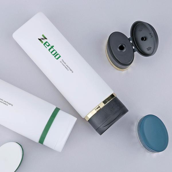 Quality 120ml Custom Printed Cosmetic Bottles Oval Plastic Bottles For Cosmetics for sale