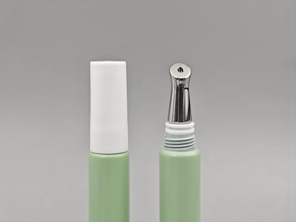 Quality Green Eye Cream Tubes 10ml - 25ml Squeeze Plastic Tube With Metal Head for sale
