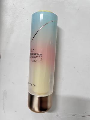 China 130ml - 250ml Cosmetic Tube Packaging Customized Empty Cosmetic Tubes With Golden Screw Cap for sale