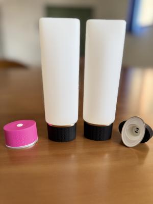 China Customized Plastic Cosmetic Bottle Oval Skin Care Bottle 120ml for sale