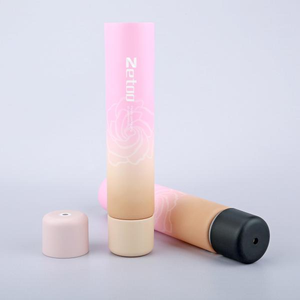 Quality 35mm Diameter Skincare Tube Packaging 75ml - 110ml Cosmetic Cream Tube With Center Dispensing Caps for sale