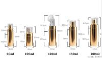 China Customized PET Plastic Bottle 60-180ml with Pump for Cosmetic Lotion Cream for sale