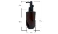 China Customized 150ml PET Plastic Bottle with PP Pump for Cosmetic Lotion Cream for sale