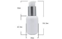 China Customized 50ml PE Plastic Sunscreen Bottle with Serum Pump for Cosmetic Packaging for sale