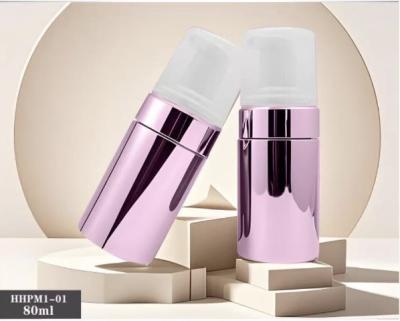 China Customized Plastic Cleanser Bottles 80ml PET Bottle with Foam Pump for sale