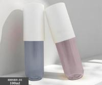 China Customized 100ml PET Plastic Lotion Bottle with Pump for Cosmetic Packaging for sale