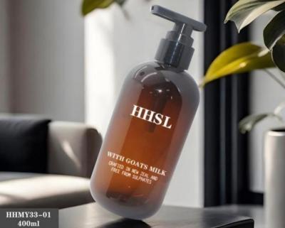 China Customized Plastic Luxury Shampoo Bottles 400ml PET Bottle for sale