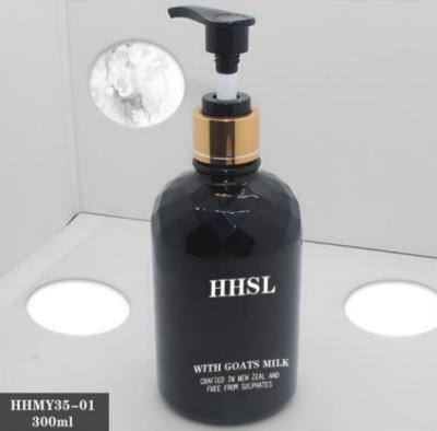 China Customized Plastic Luxury Shampoo Bottles 300ml PET Bottle for sale