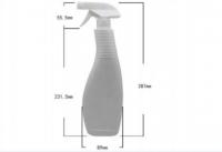 China Customized 500ml PE Spray Bottle for Home Cleaning and Cosmetic Use for sale