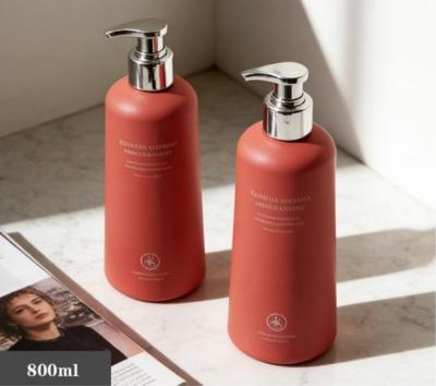 China Customized Plastic Luxury Shampoo Bottles 800ml PE Bottle for sale
