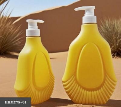 China Customized Plastic Luxury Square Shampoo Bottles 670ml/1100ml PE Bottle for sale
