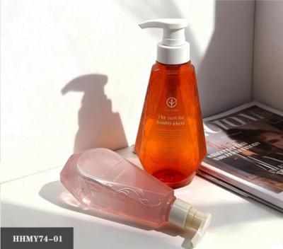 China Customized Plastic Luxury Shampoo Bottles 300ml/510ml PET Bottle for sale