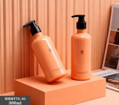 China Customized Plastic Luxury Shampoo Bottles 300ml PET Bottle for sale