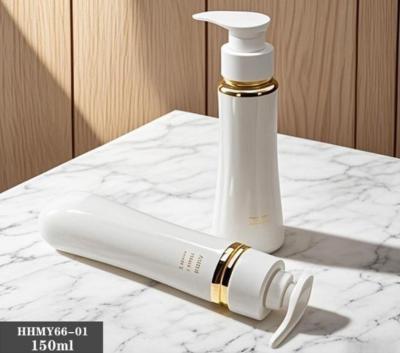 China Customized Plastic Luxury Shampoo Bottles 150ml PET Bottle for sale