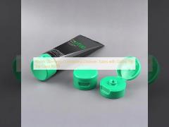 Customized Skincare Tube Packaging PE / ABL Empty Plastic Lotion Tubes With Glossy Flip Top Caps