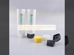 45mm Diameter Customized Shampoo Tubes with Pentagonal Flip Top Caps RG03