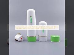White Sunscreen Tube Packaging 50ml / 100ml Oval Cosmetic Tube With Center Dispensing Cap